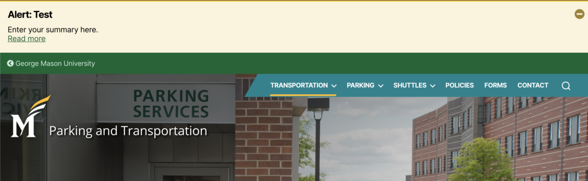 Create an Alert Ribbon – Mason WordPress
